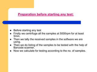 Transfusion transmissible infectious laboratory procedures | PDF