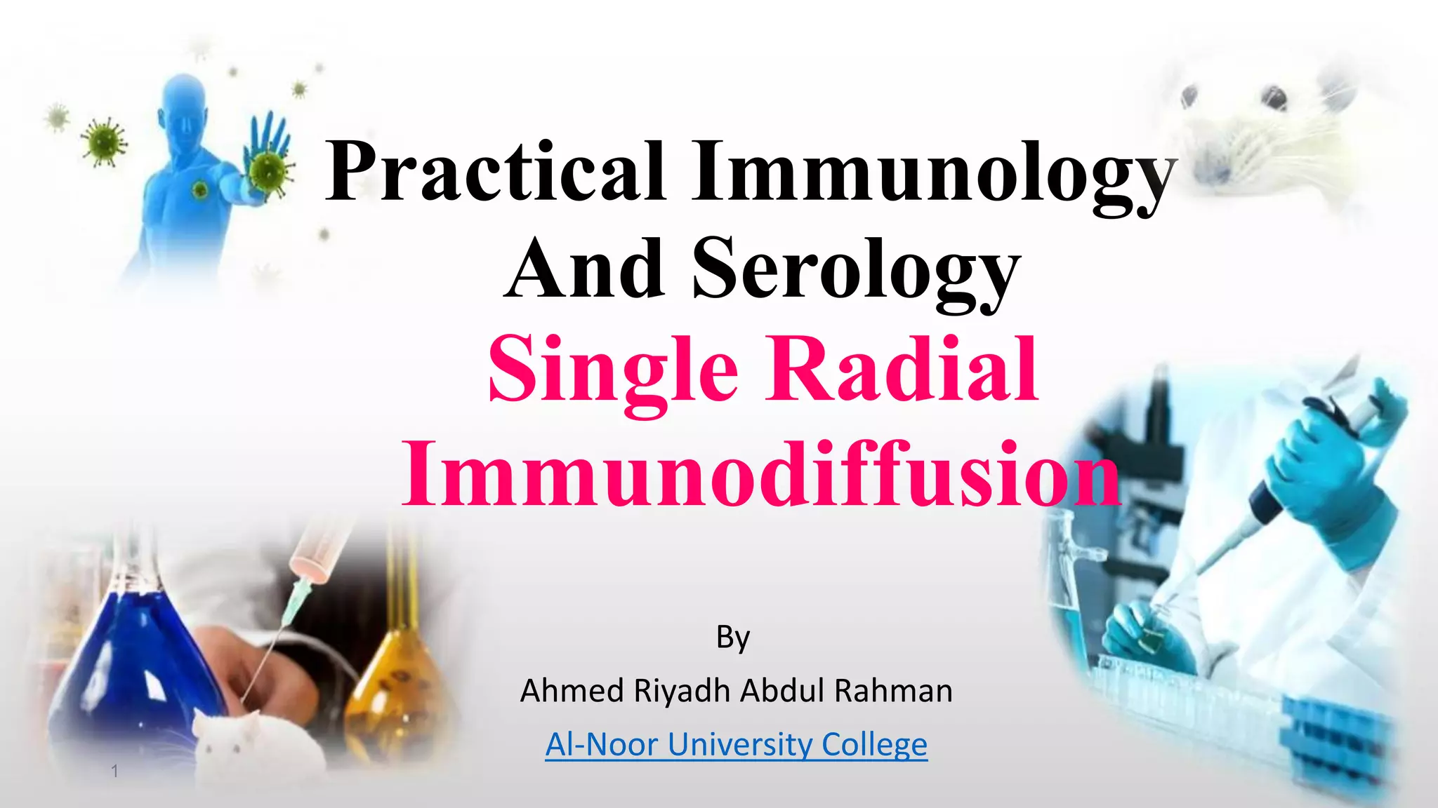 Single Radial Immunodiffusion | PPTX | Chemistry | Science