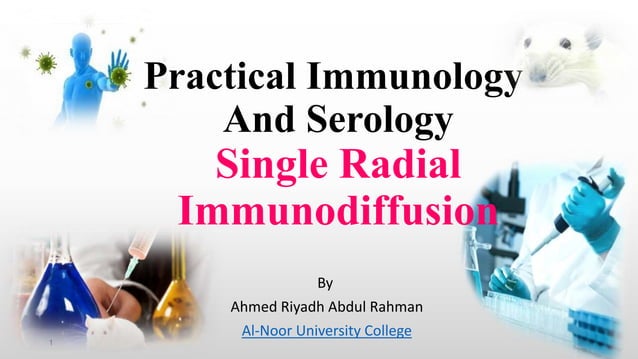 Single Radial Immunodiffusion | PPTX | Chemistry | Science