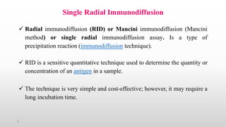 Single Radial Immunodiffusion | PPTX