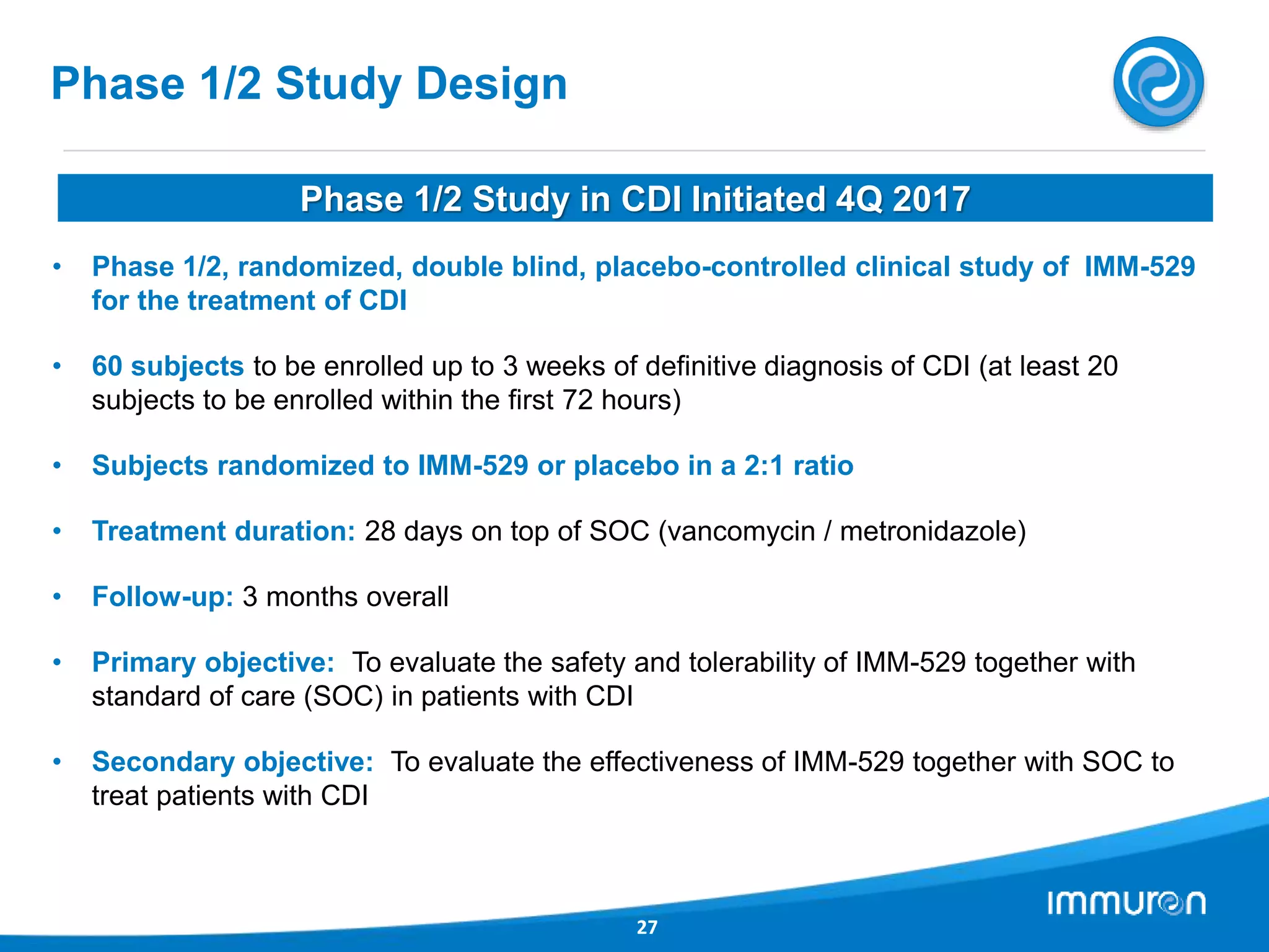 Immuron Corporate Presentation - April 2018 | PPT
