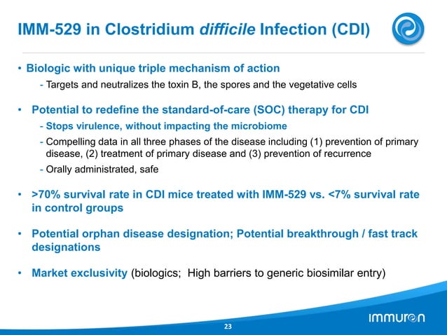 Immuron Corporate Presentation - April 2018 | PPT