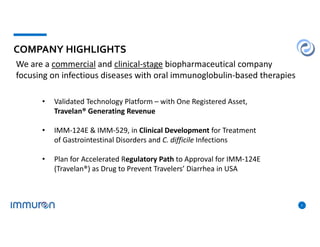 Immuron corp presentation jan2020 | PPT