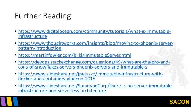 SACON - Immutable architecture (Nilanjan De) | PPT