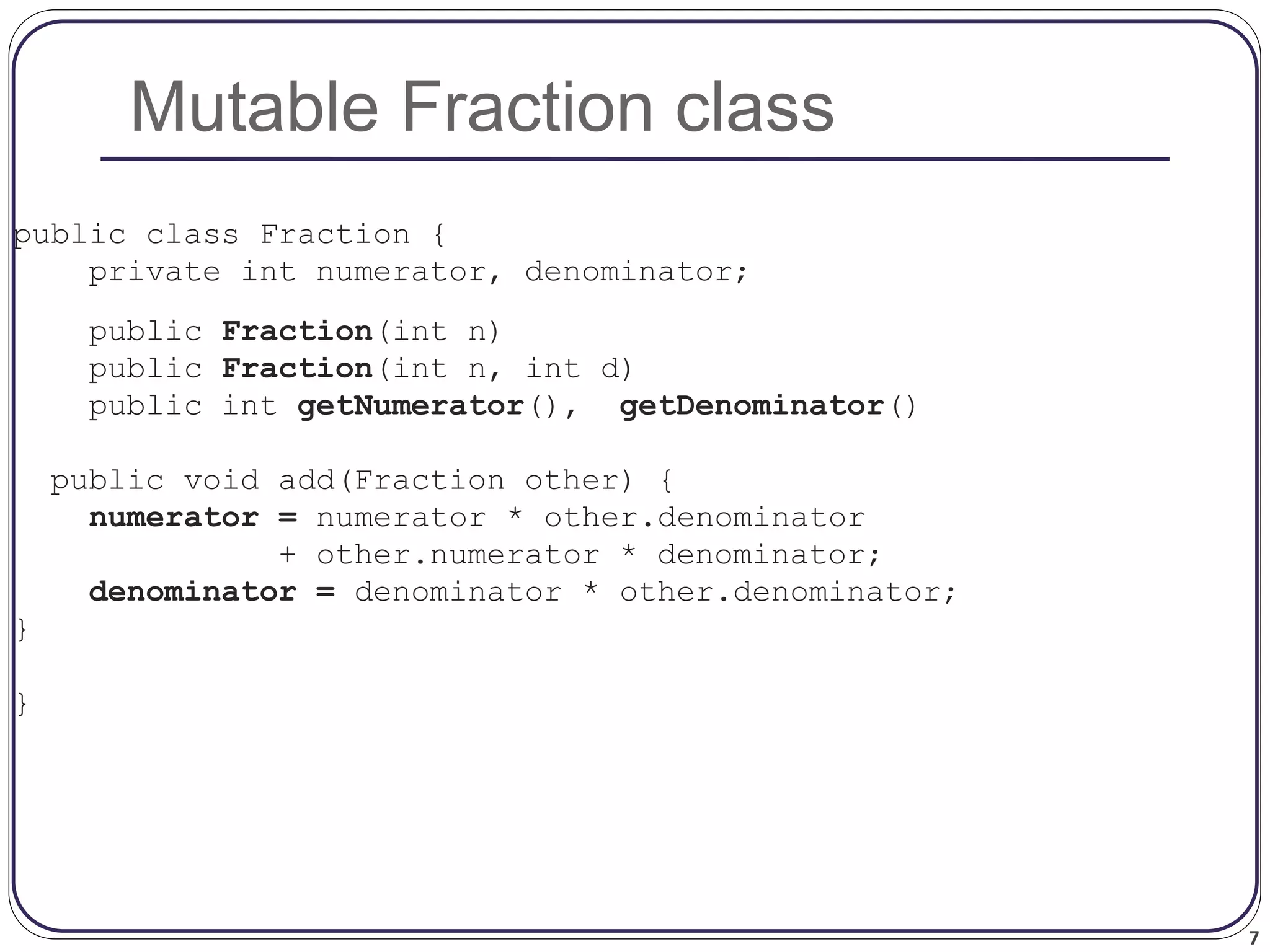 Immutable Classes updated.ppt