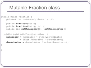 Immutable Classes updated.ppt