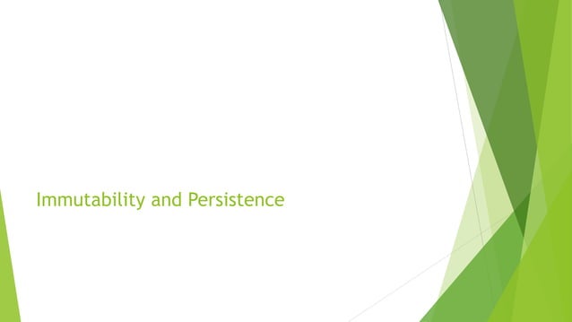Immutable Data Structures A Primer Ppt