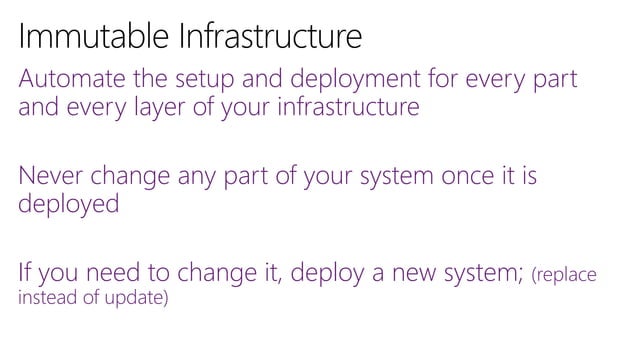 Immutable Infrastructure Plain Concepts Devops Day Ppt