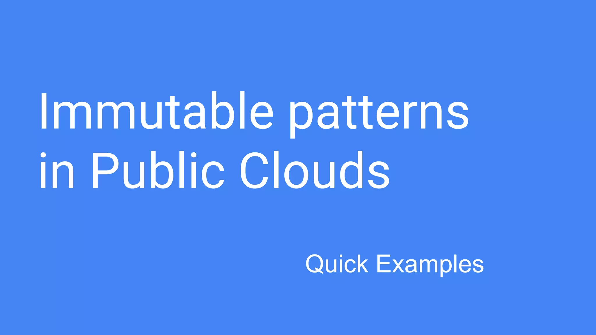 Immutable infrastructure tsap_v2 | PPT