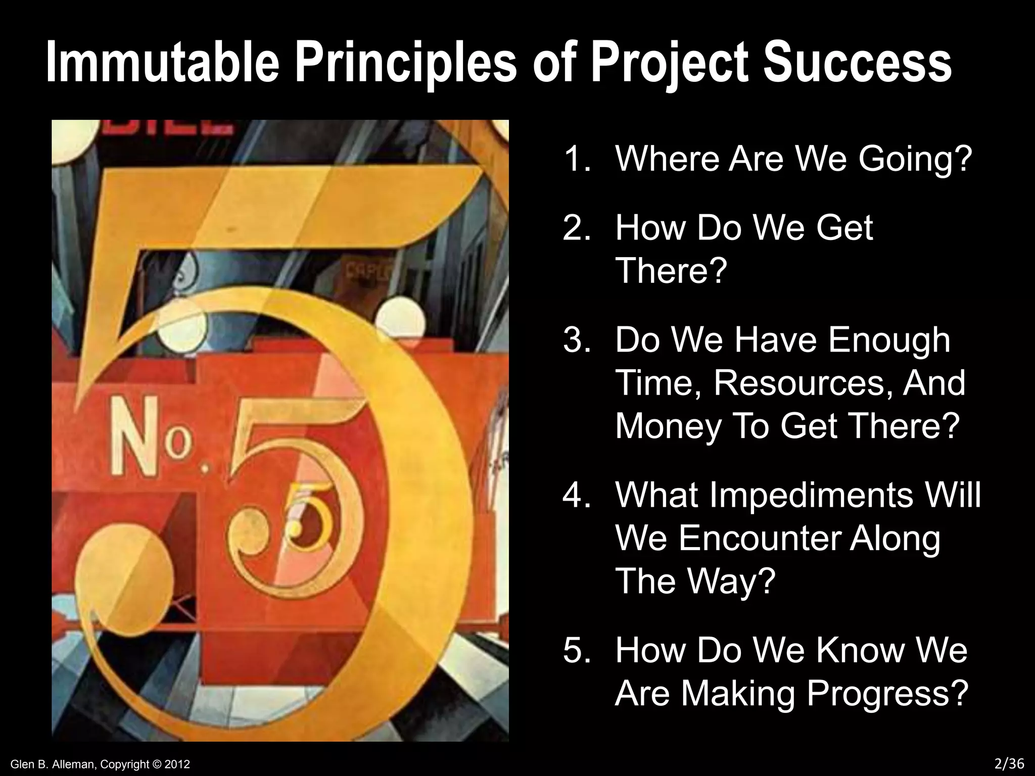 Immutable principles of project management | PPT