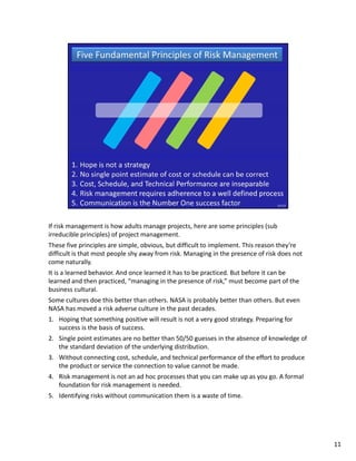 Immutable Principles Of Project Management (V7 Final Cmu) | PDF