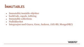 Immutables og javaslang | PDF
