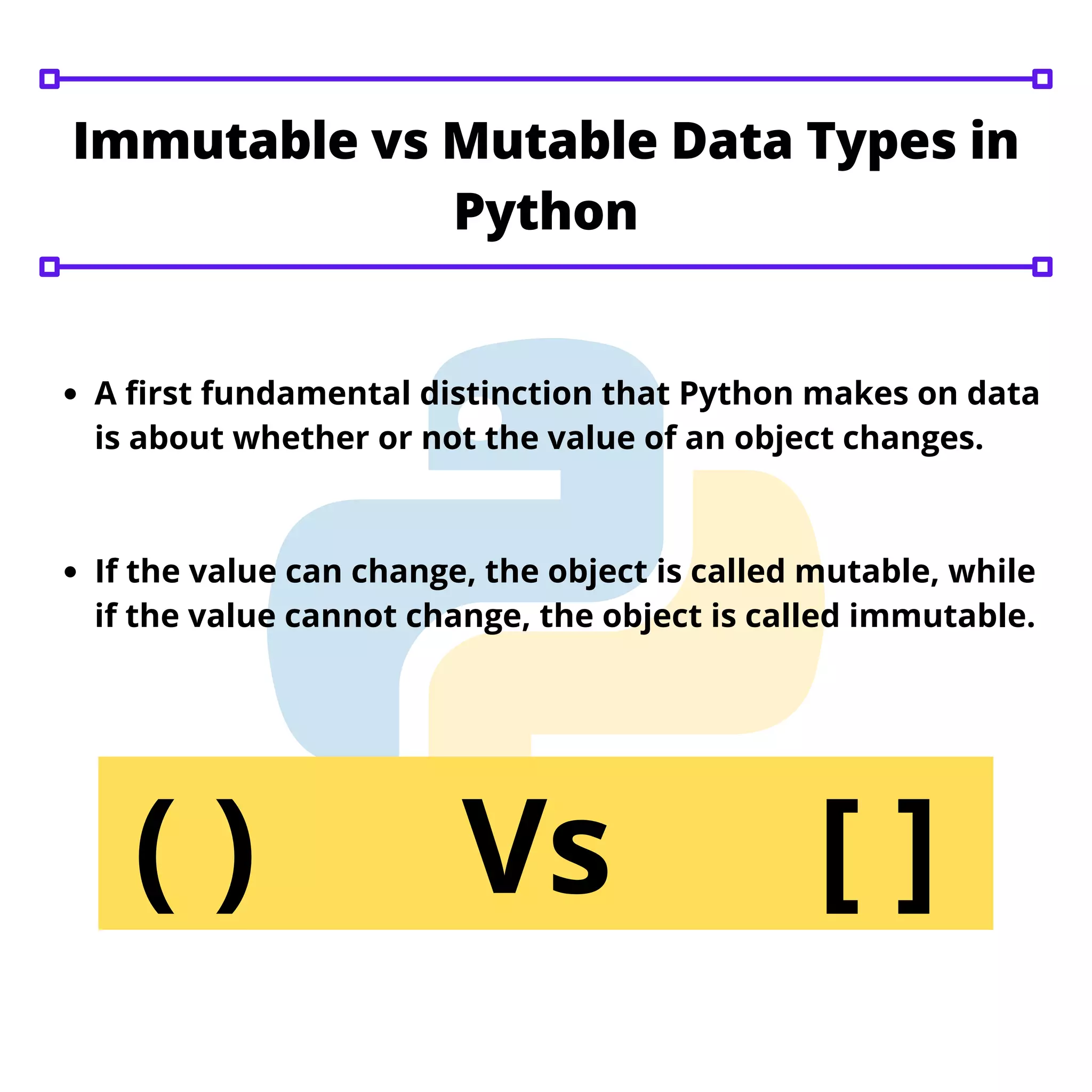 Immutable vs mutable data types in python | PDF Immutable vs mutable data types in python | PDF