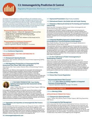 CHI's Immunogenicity & Bioassay Summit 2018 | PDF