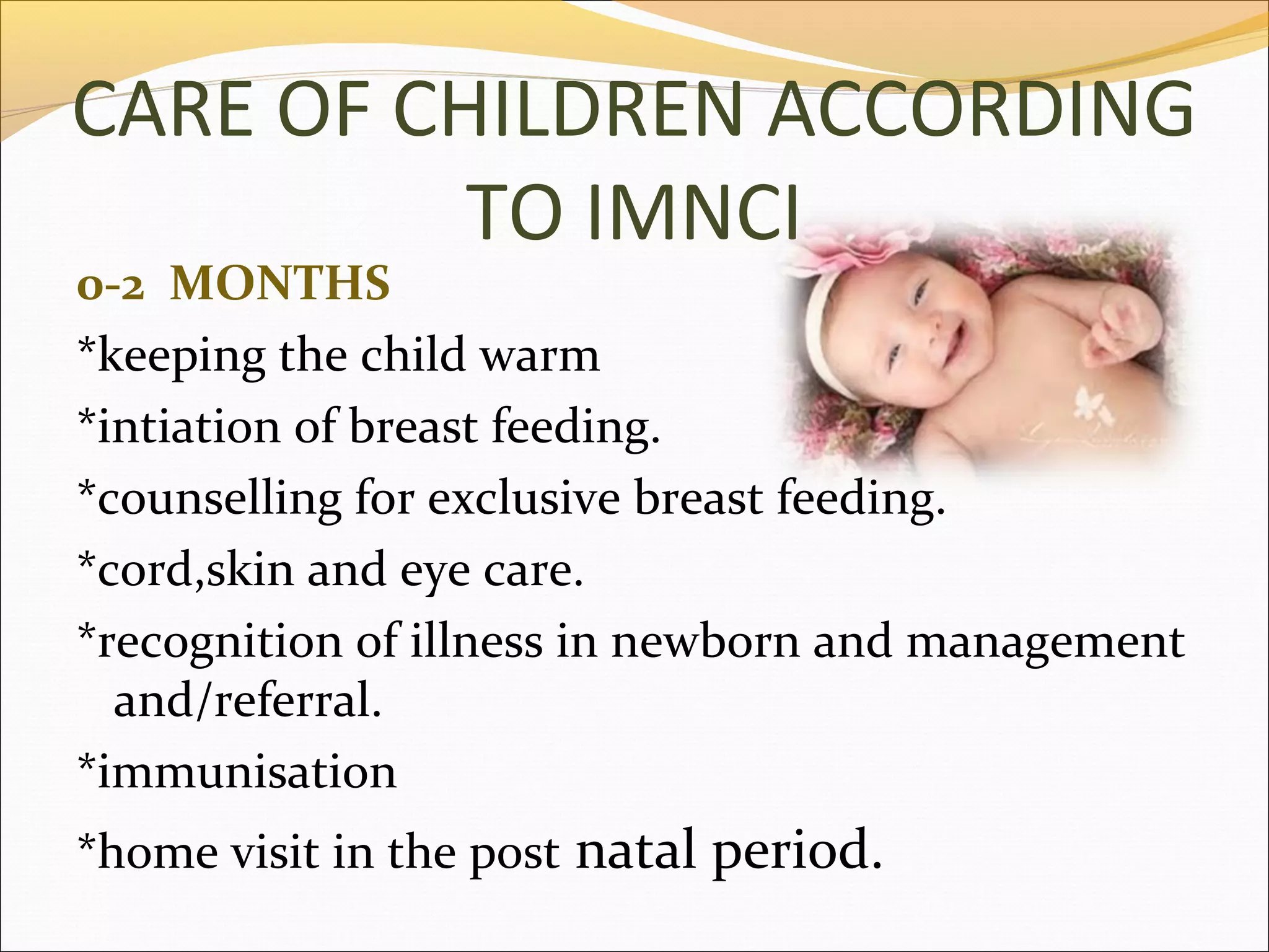 IMNCI - Intregrated Management of Neonatal and childhood illness | PPT