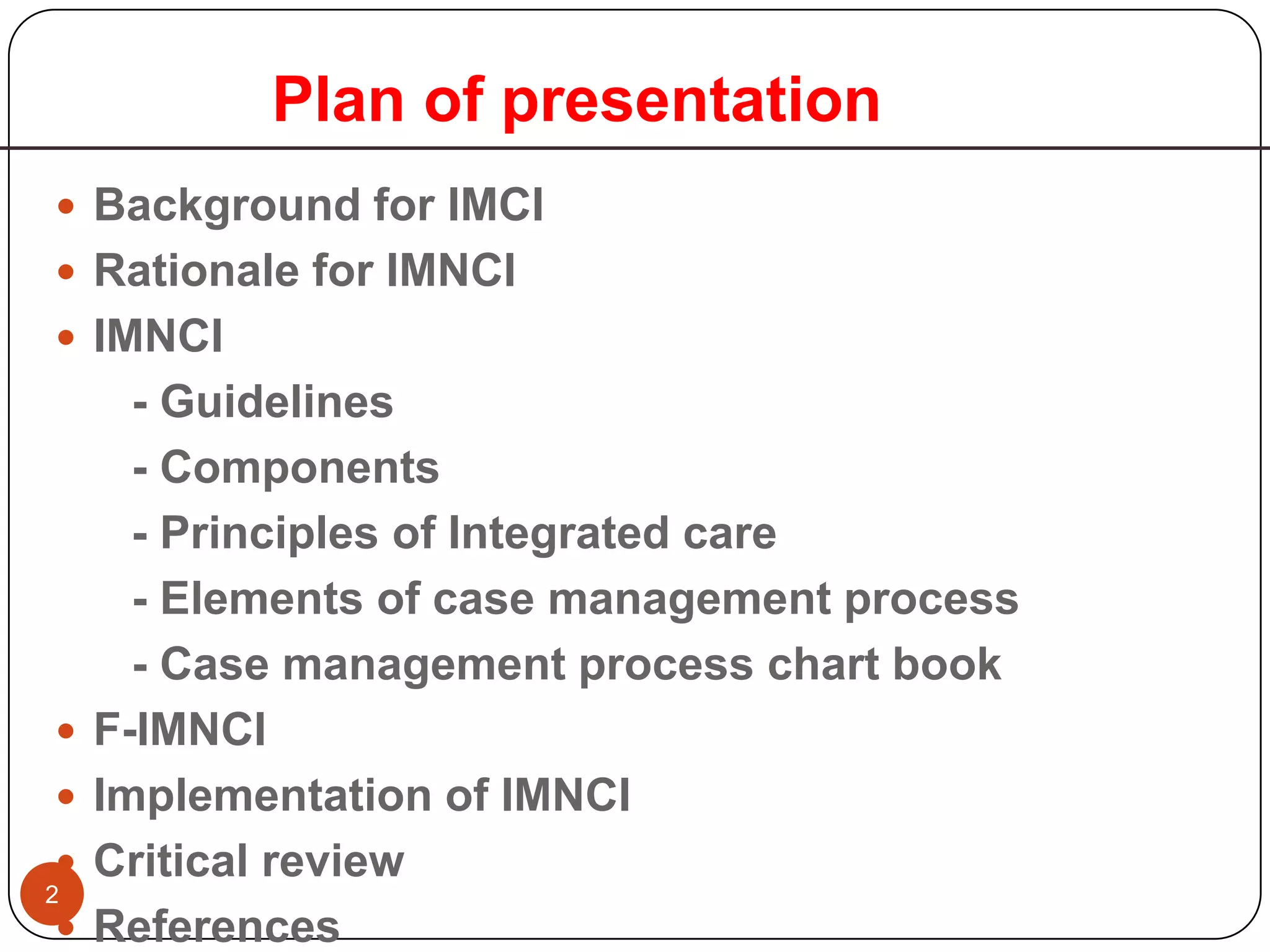 integrated management of neonatal and childhood illnesses, Dr KRB ...
