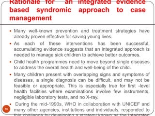 integrated management of neonatal and childhood illnesses, Dr KRB | PPTX