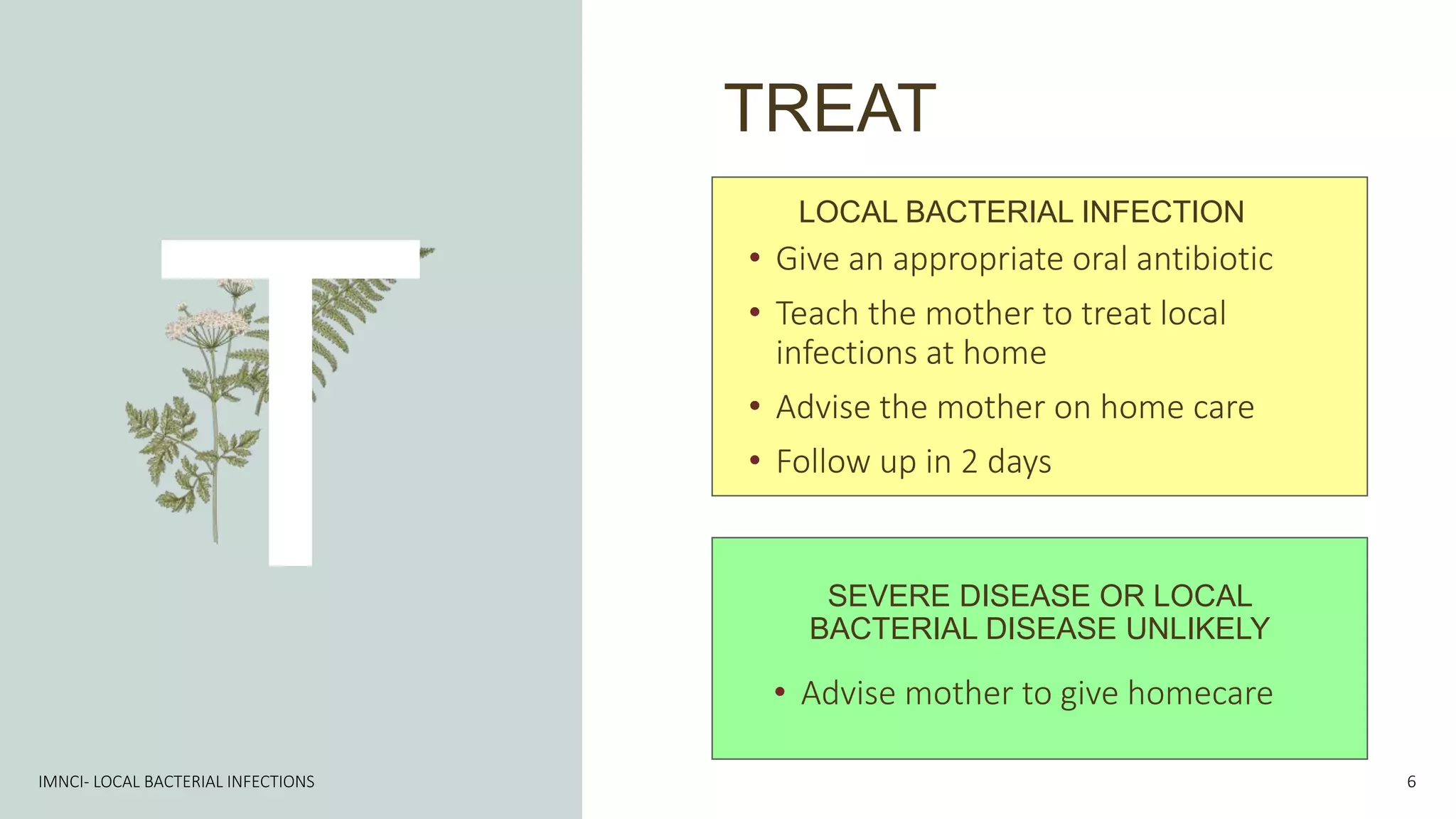 IMNCI- LOCAL BACTERIAL INFECTIONS.pptx
