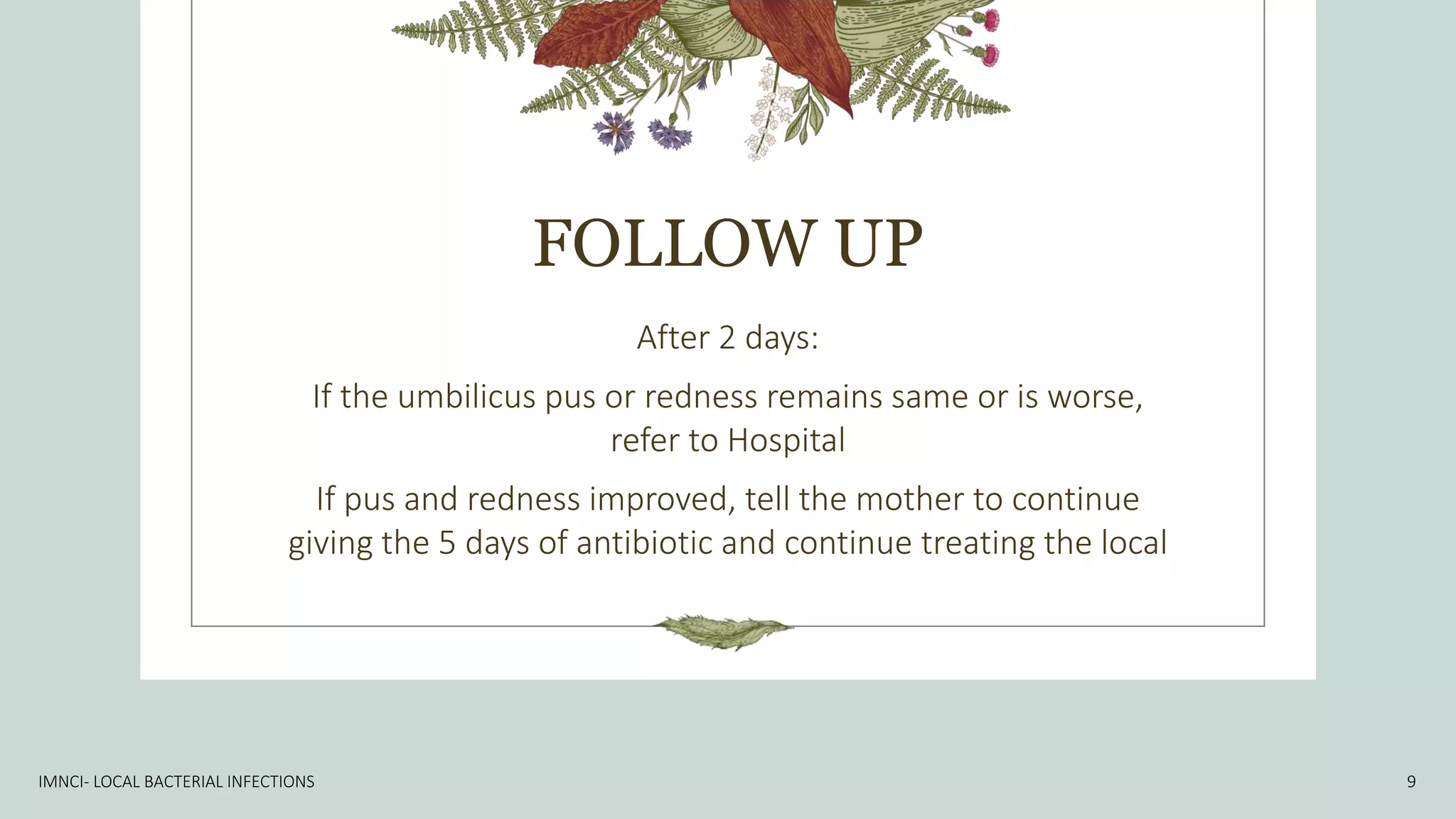 IMNCI- LOCAL BACTERIAL INFECTIONS.pptx