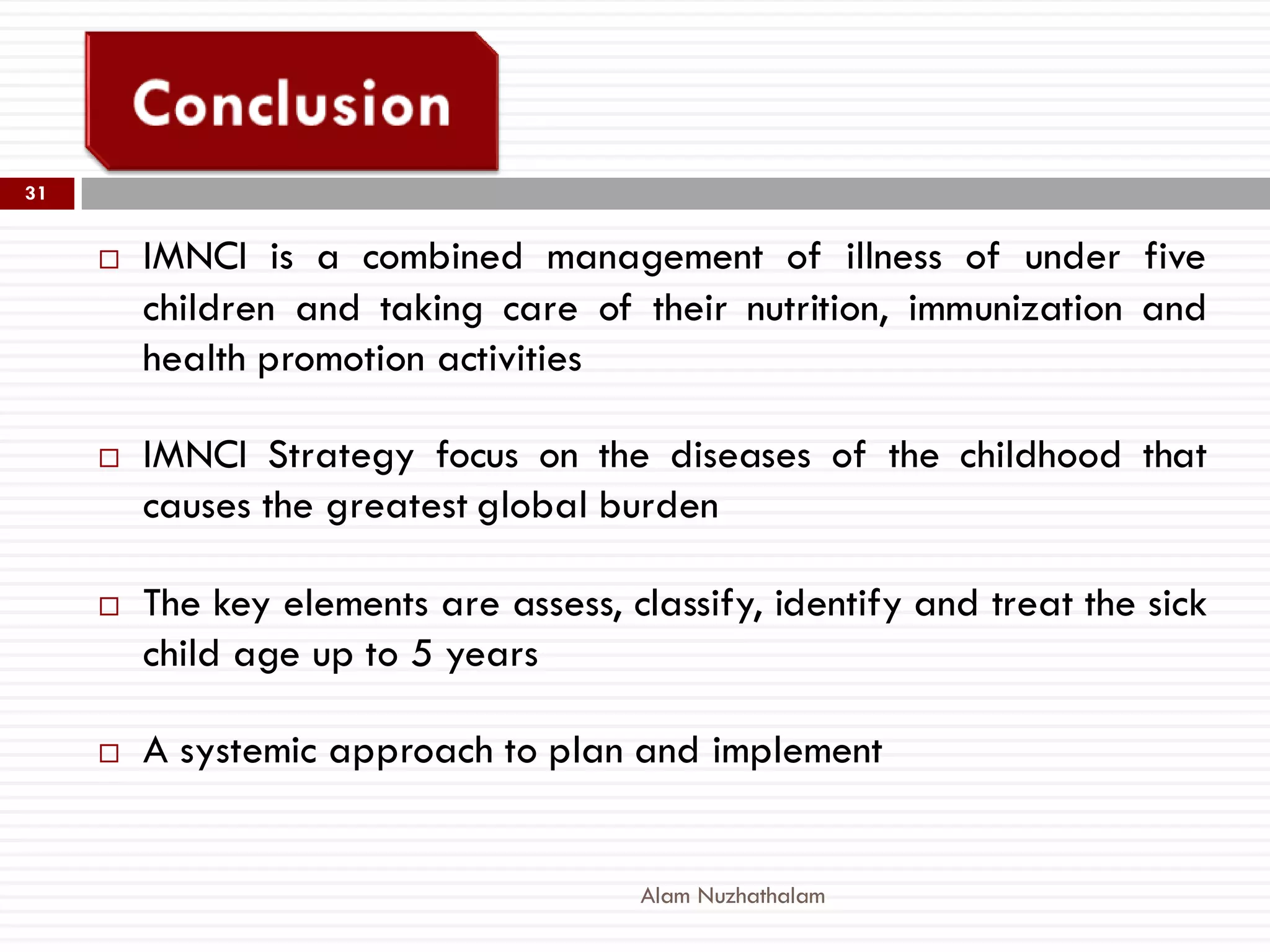 IMNCI (Integrated Management of Neonatal and Childhood Illness) | PDF IMNCI (Integrated Management of Neonatal and Childhood Illness) | PDF