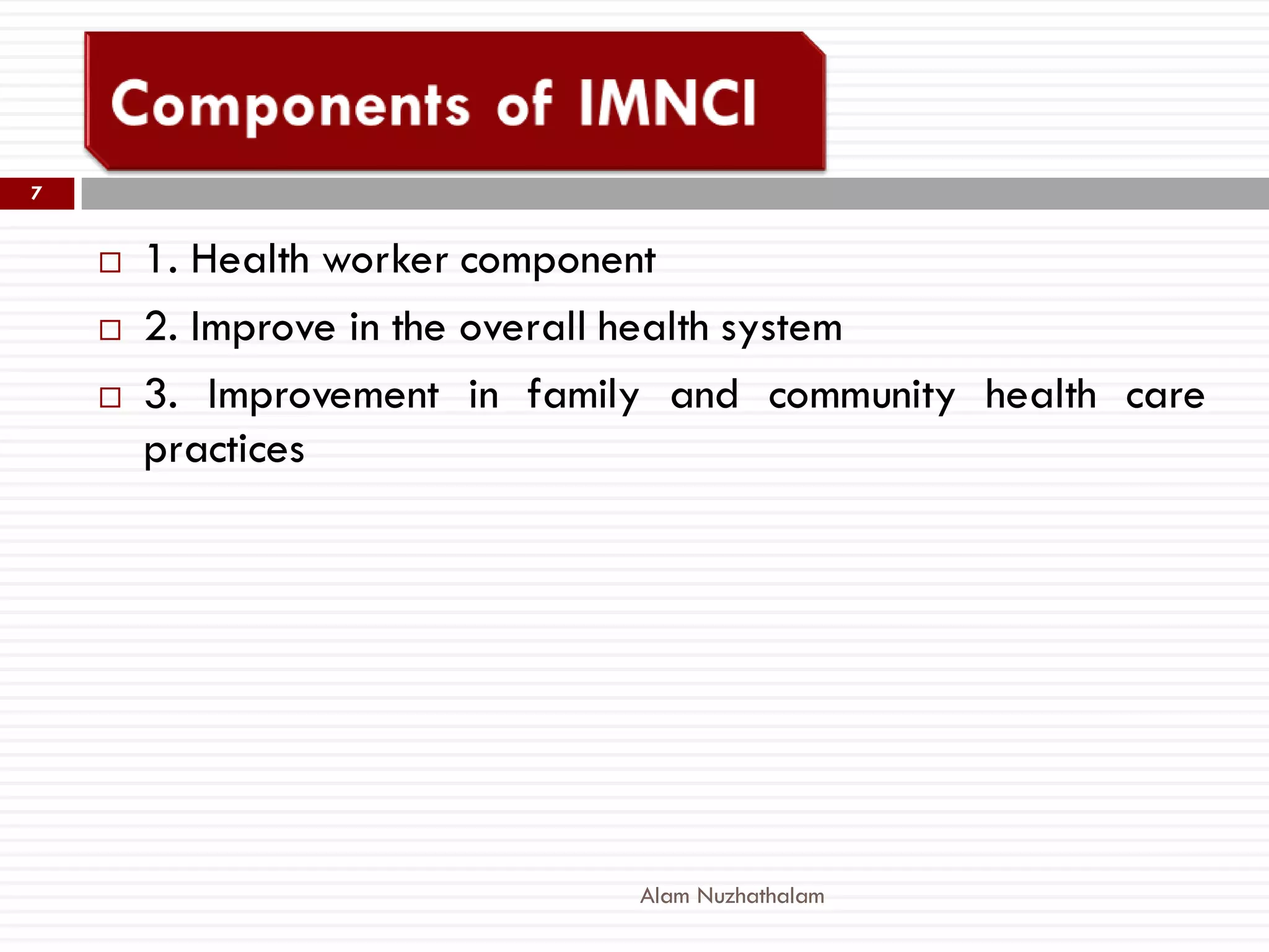 IMNCI (Integrated Management of Neonatal and Childhood Illness) | PDF