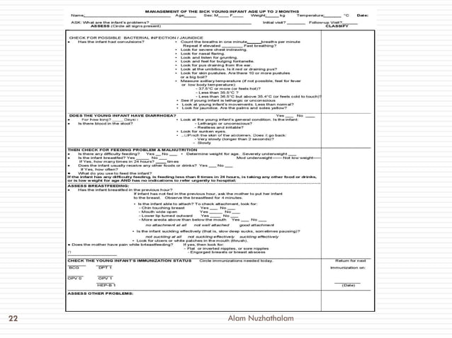 IMNCI (Integrated Management of Neonatal and Childhood Illness) | PDF ...