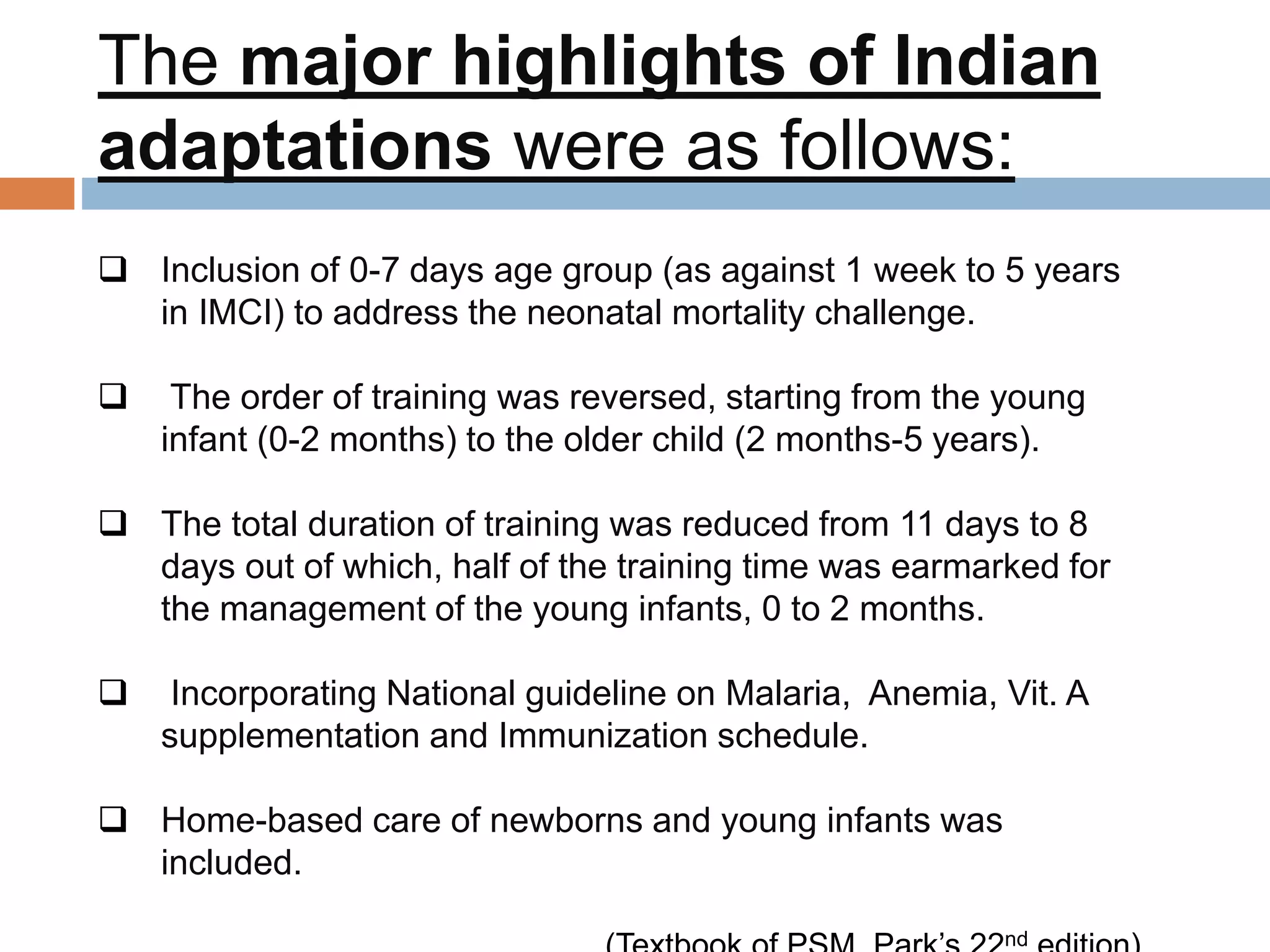 Integrated management of Neonatal and Childhood illness among Infants ...