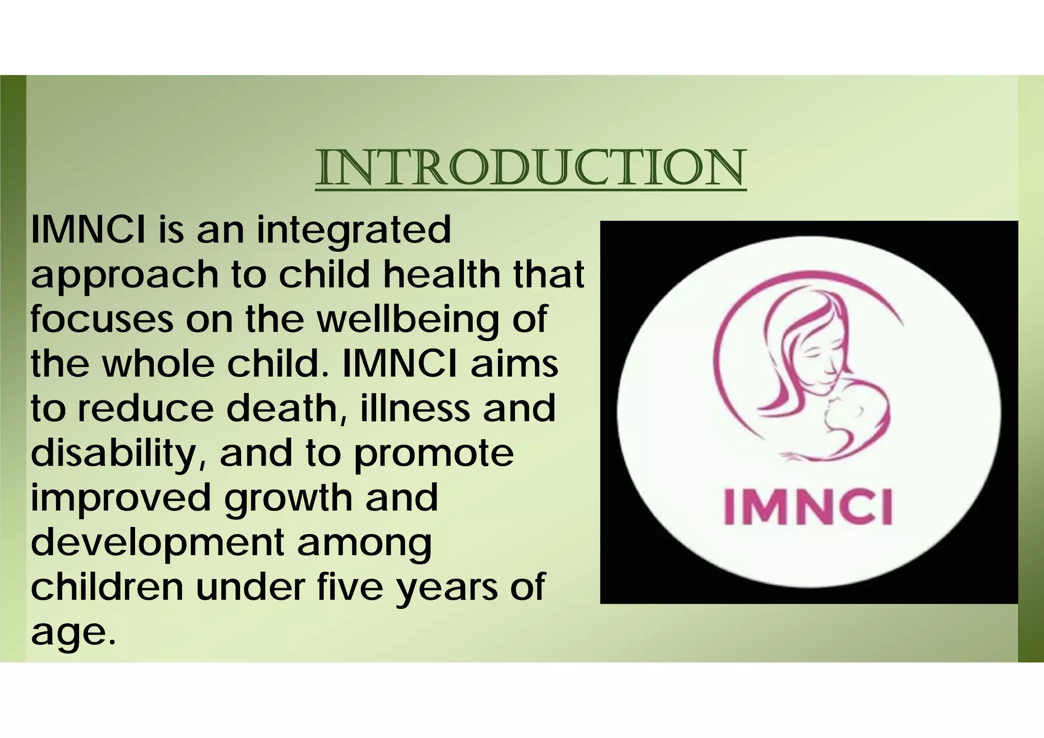 Imnci (integrated management of neonatal and childhood | PDF