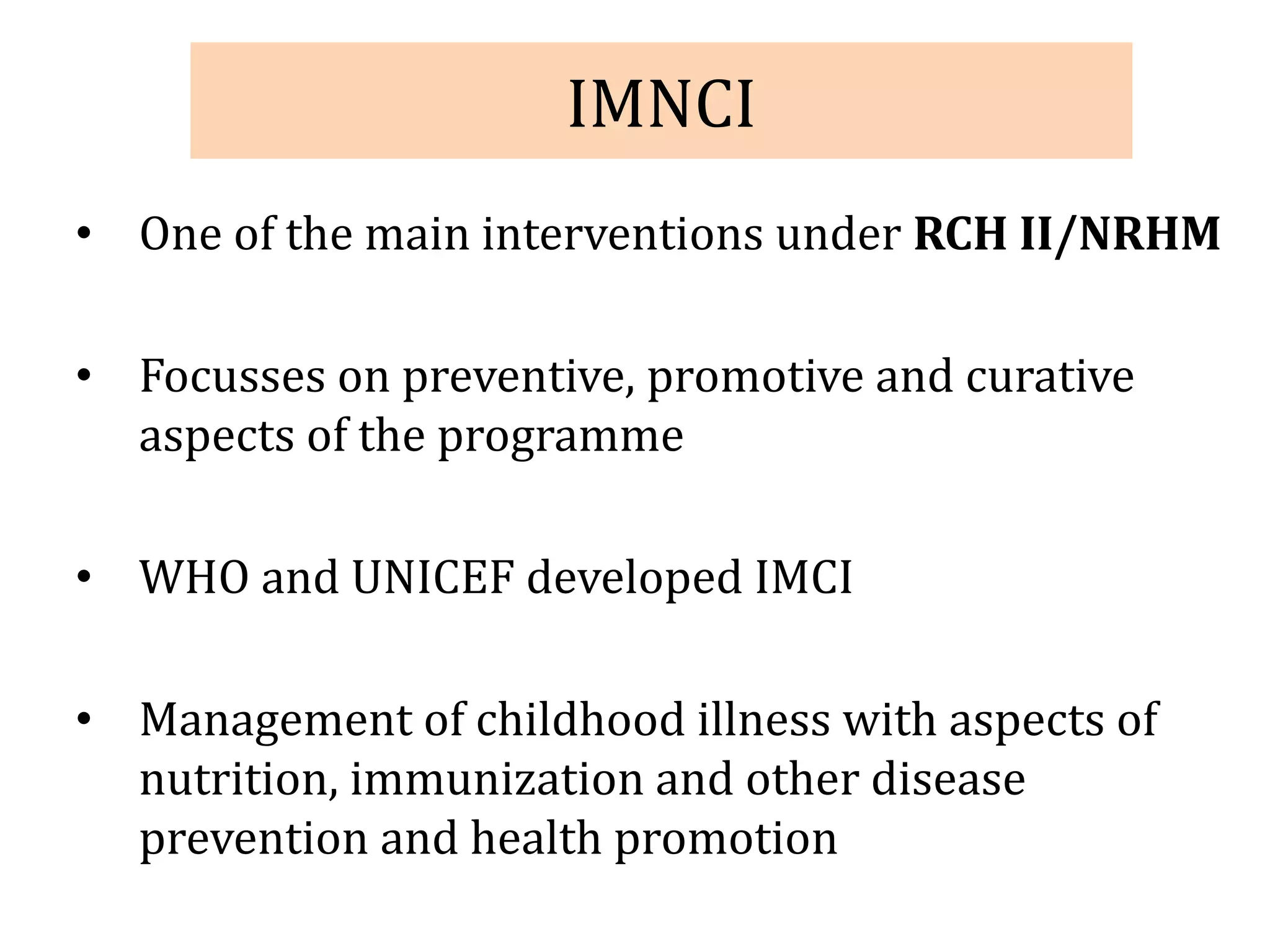 IMNCI_ Introduction & Pneumonia | PPT
