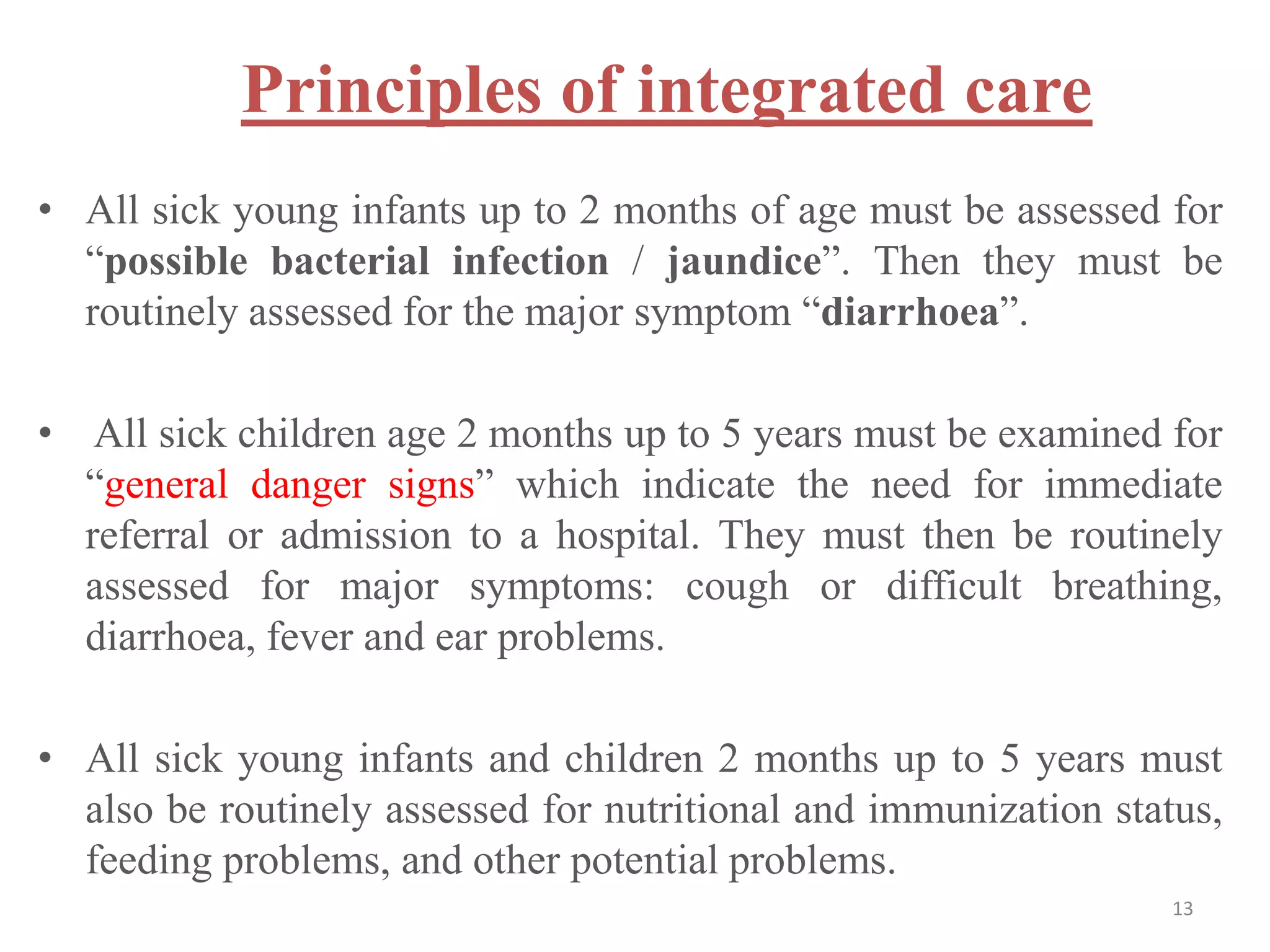 integrated management of neonatal and childhood illness(IMNCI) | PPTX