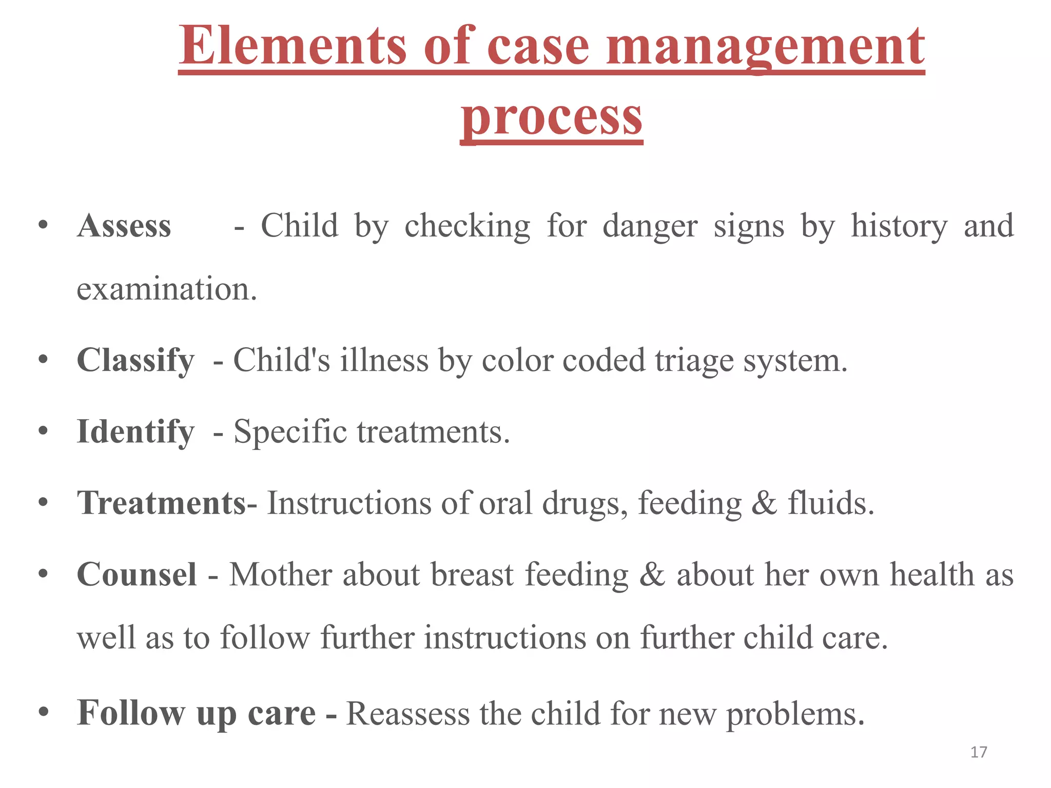 integrated management of neonatal and childhood illness(IMNCI) | PPTX