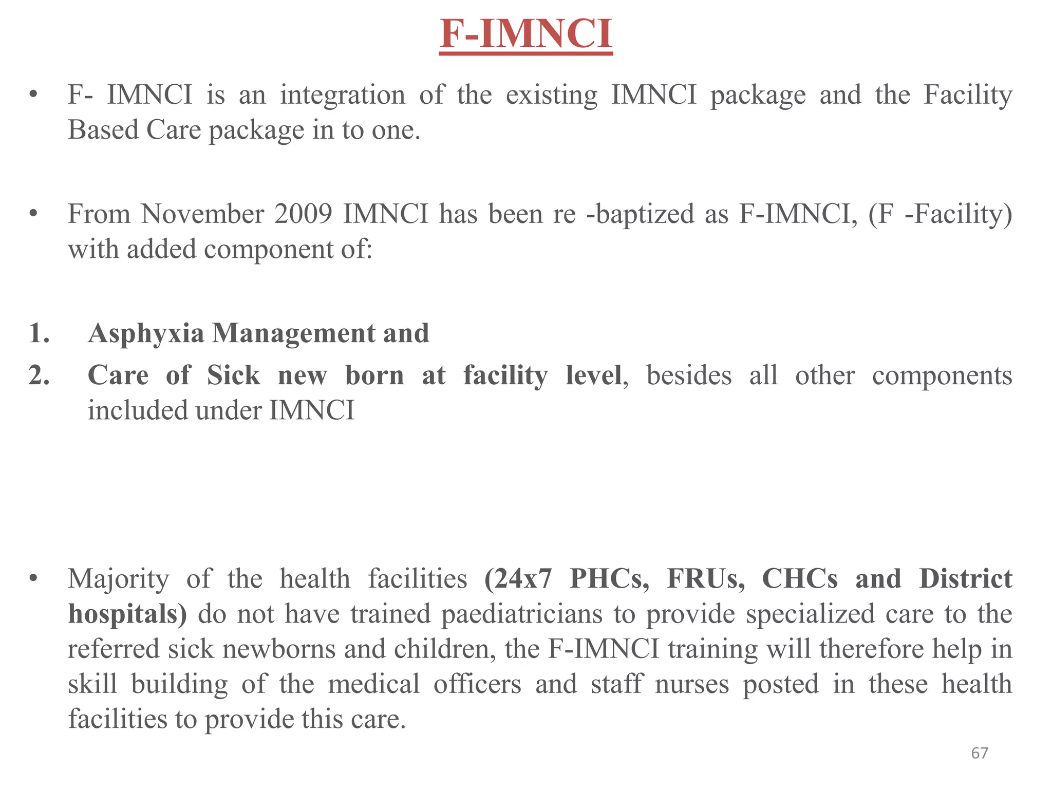 integrated management of neonatal and childhood illness(IMNCI) | PPTX