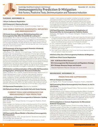 Immunogenicity and Bioassay Summit 2014 | PDF