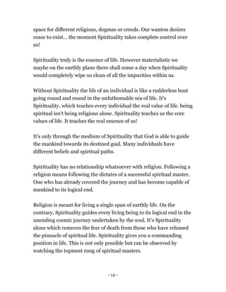 Im not religious im spiritual! | PDF