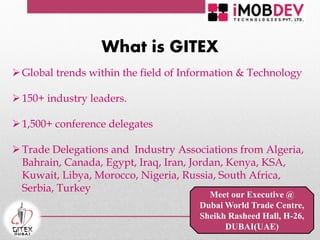 I mobdev is about to build strongest participation @ gitex technology week 2014 | PDF