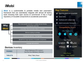 iMobi & iSAFE - Automation Framework from Indium Software | PPTX