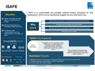 iMobi & iSAFE - Automation Framework from Indium Software | PPTX