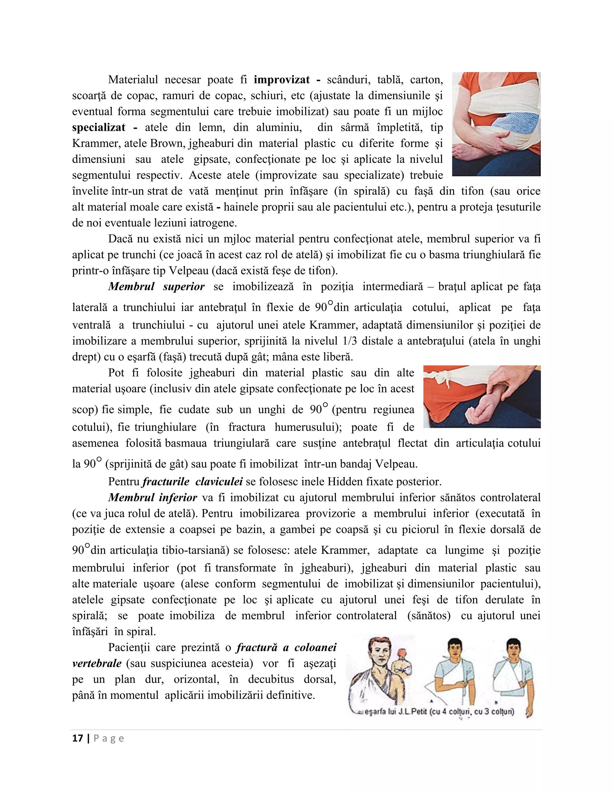 Imobilizare şi transport în traumă | PDF