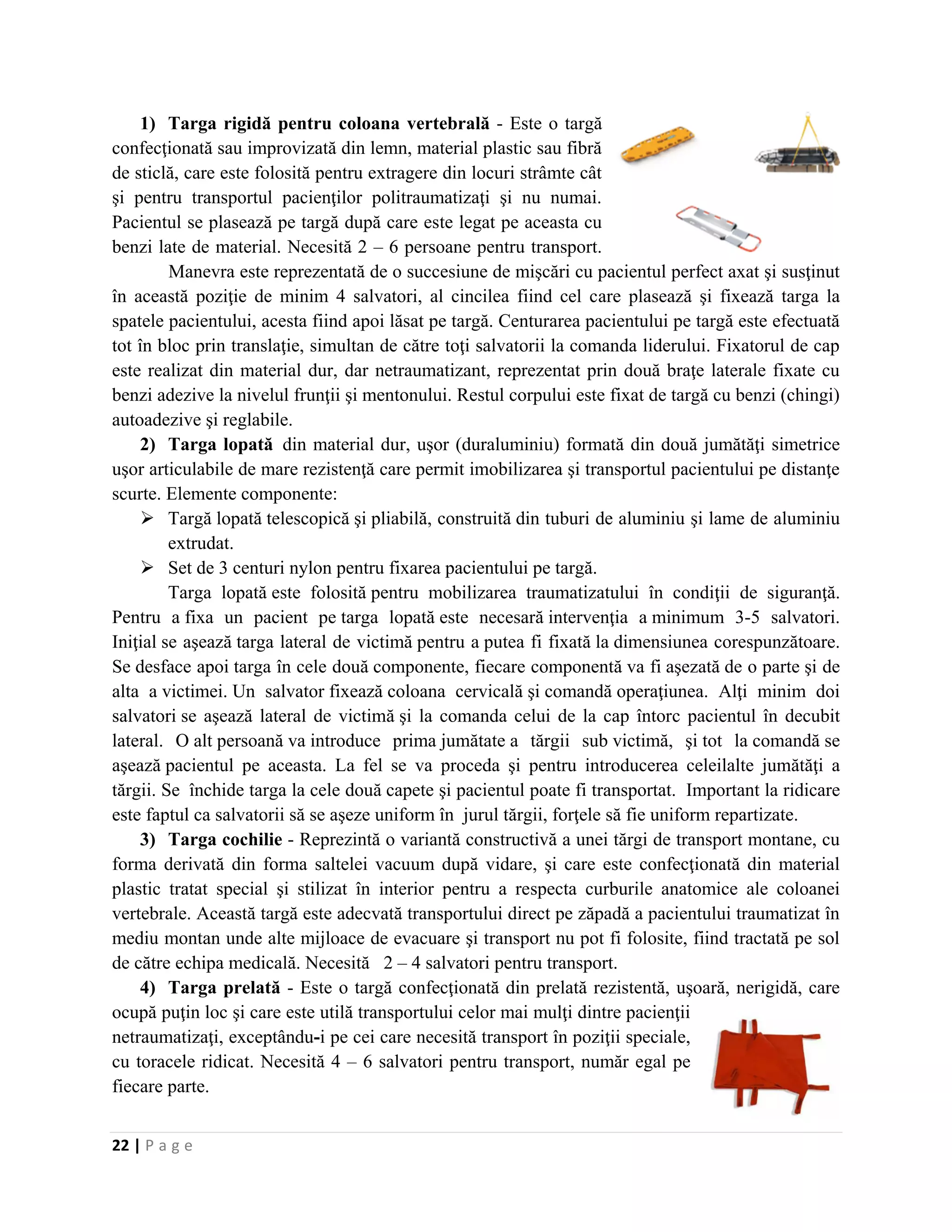 Imobilizare şi transport în traumă | PDF
