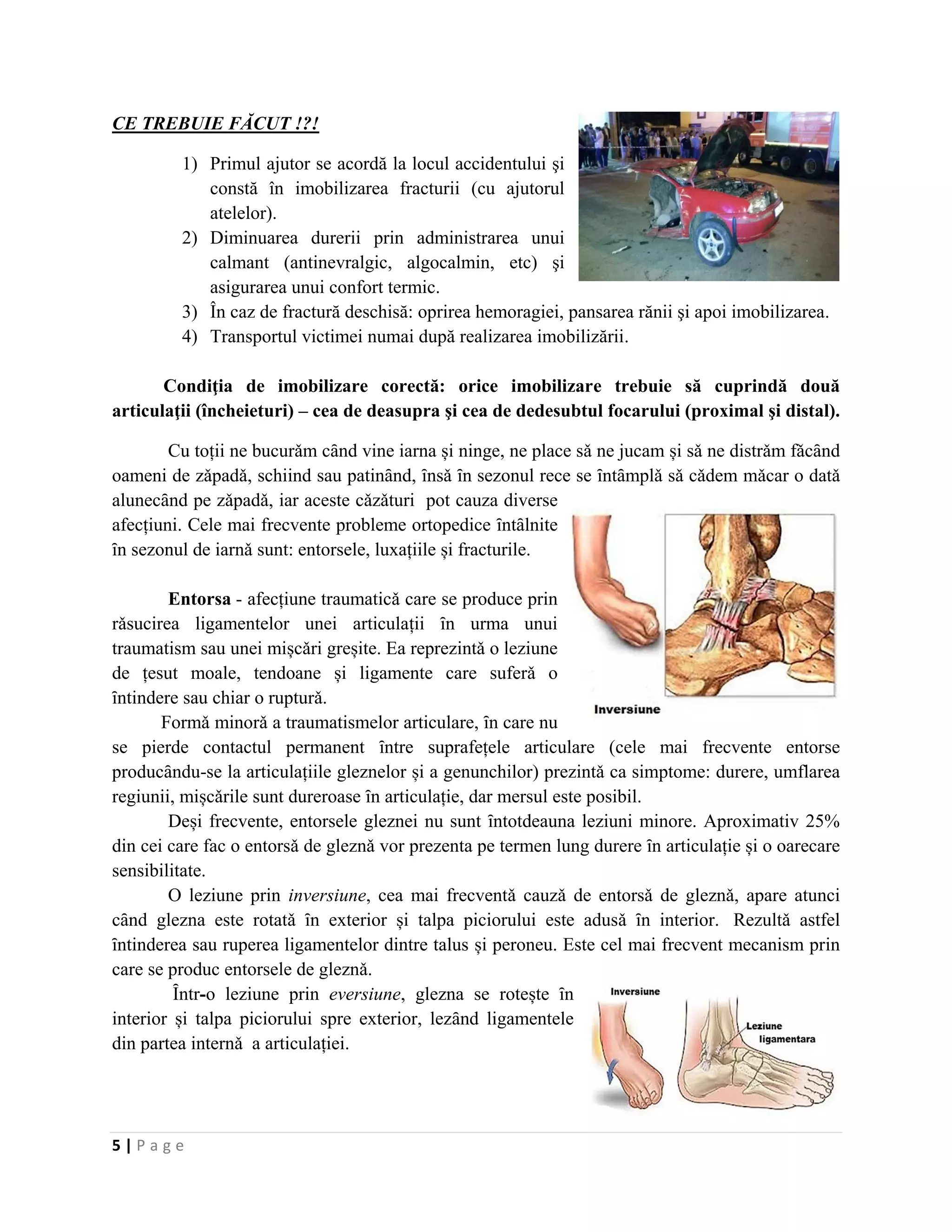 Imobilizare şi transport în traumă | PDF