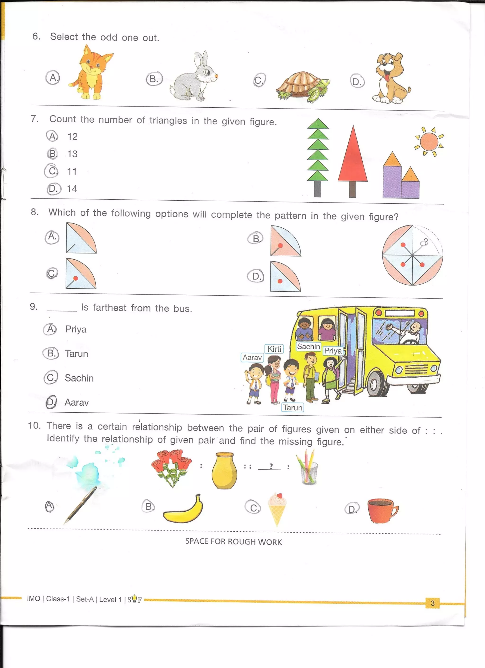 IMO Class 1 Question Paper Set A 2017 | PDF