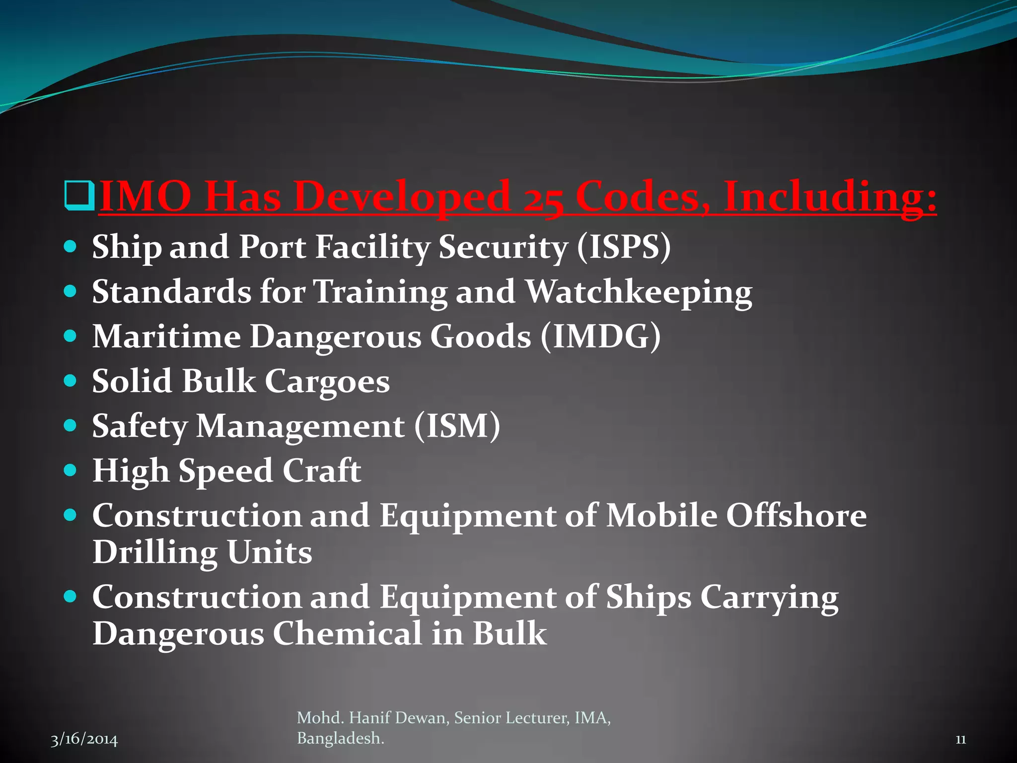 IMO & Conventions | PPTX