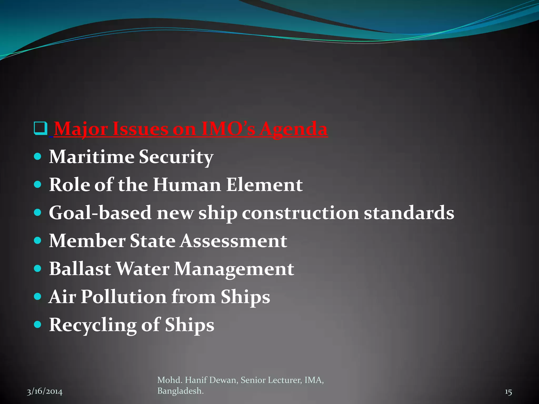 IMO & Conventions | PPTX