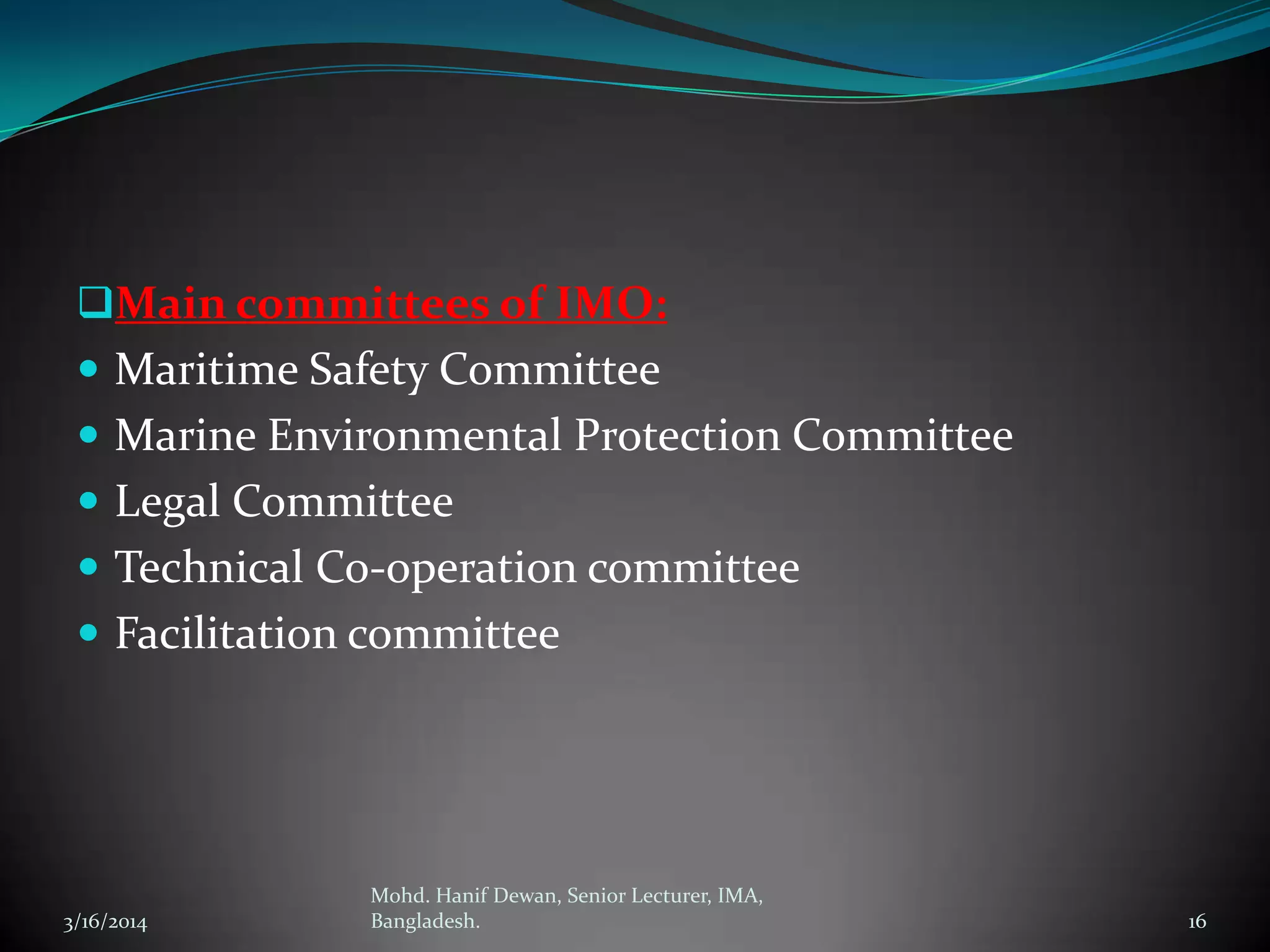 IMO & Conventions | PPTX