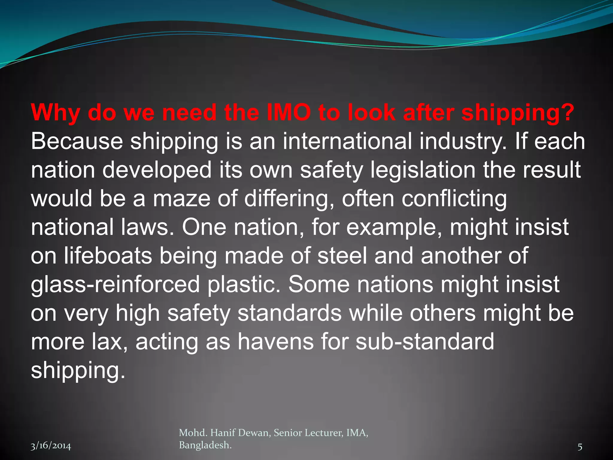 IMO & Conventions | PPTX