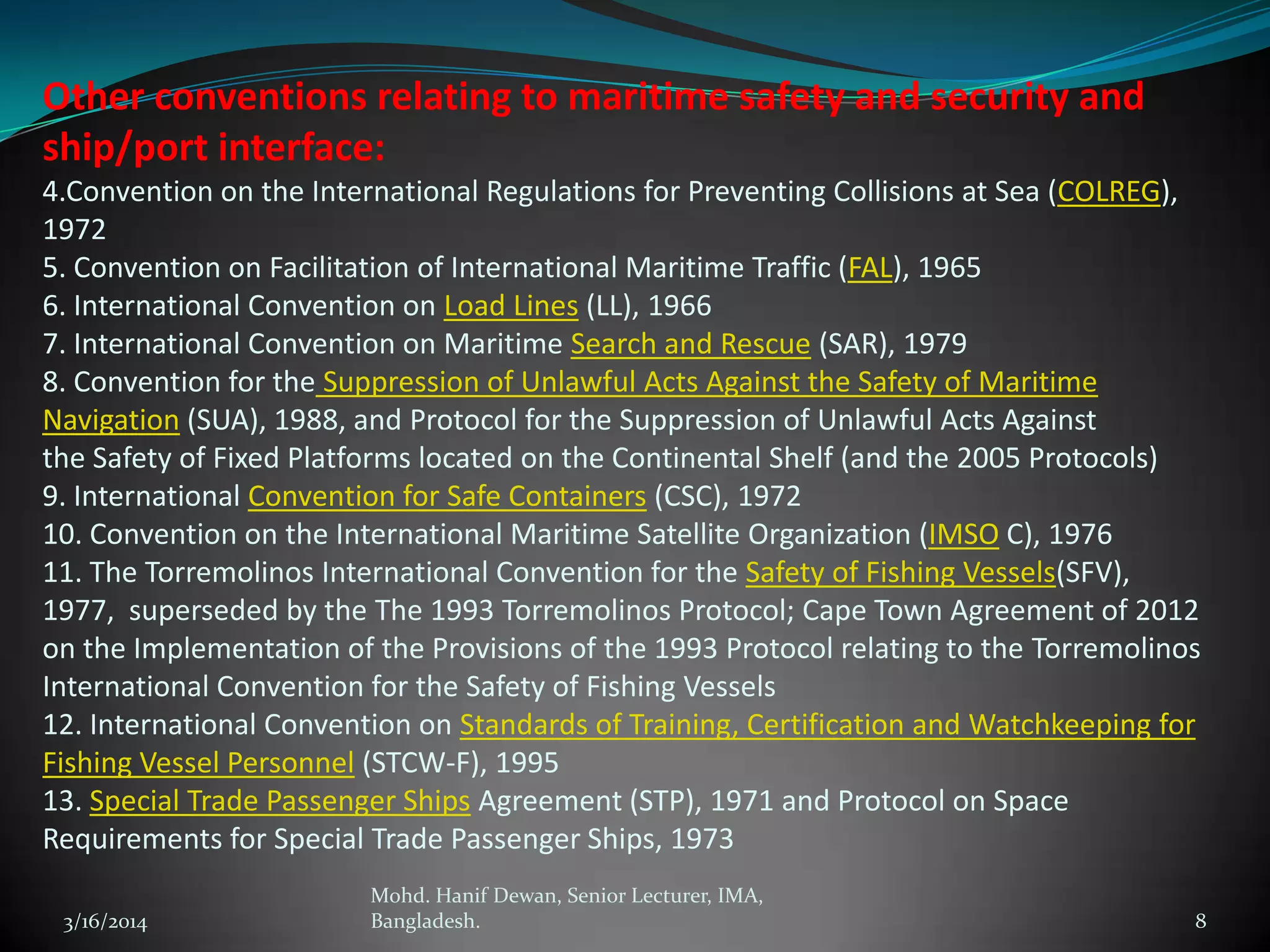 IMO & Conventions | PPTX