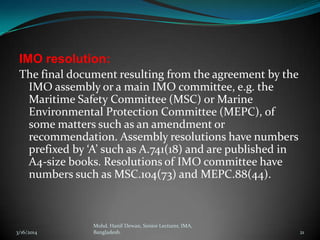 IMO & Conventions | PPT