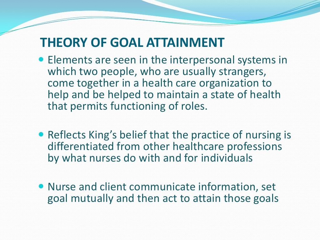 Imogene King Goal Attainment Theory imogene-king-goal-attainment-theory