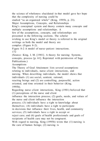Imogene king king’s conceptual system and theory of goal attainm | PDF