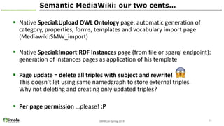 Using (Semantic) Mediawiki on an Enterprise Knowledge Management Platform: from Banking IT ...